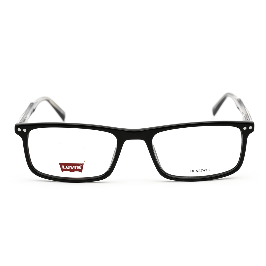Levi'S Men's Black Rectangular Eyeglass Frames LV502008070055 ...