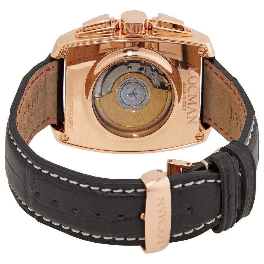 Locman Panorama Chronograph Automatic Black Dial Men's Watch R.154 ...