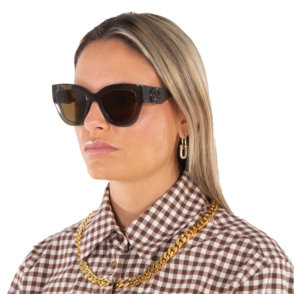 Longchamp Brown Cat Eye Ladies Sunglasses LO744S 319 52 886895622820 ...