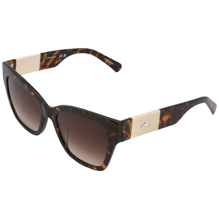 Longchamp Brown Gradient Rectangular Ladies Sunglasses LO650S 214 53 ...