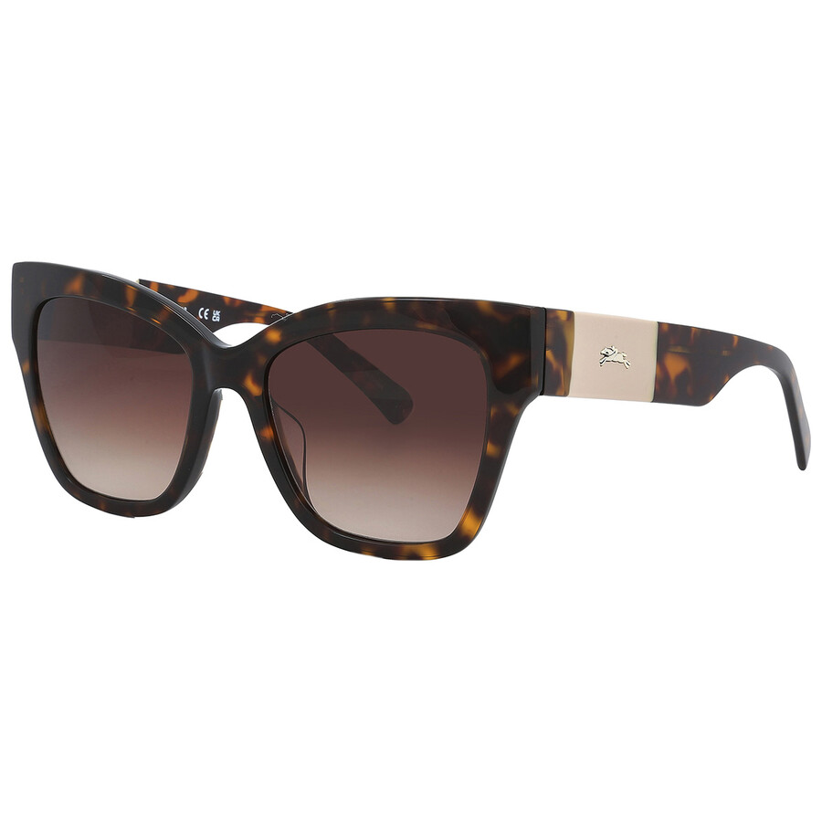 Longchamp Brown Gradient Rectangular Ladies Sunglasses LO650S 214 53 ...