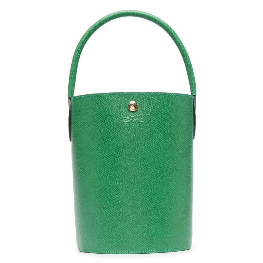 Longchamp Epure S Leather Bucket Bag - Green 10161HYZ129 3597922165728 ...