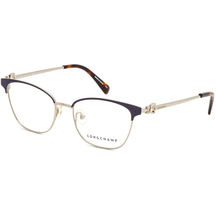 Longchamp Ladies Blue Round Eyeglass Frames LO211142450 LO2111 424 50 ...