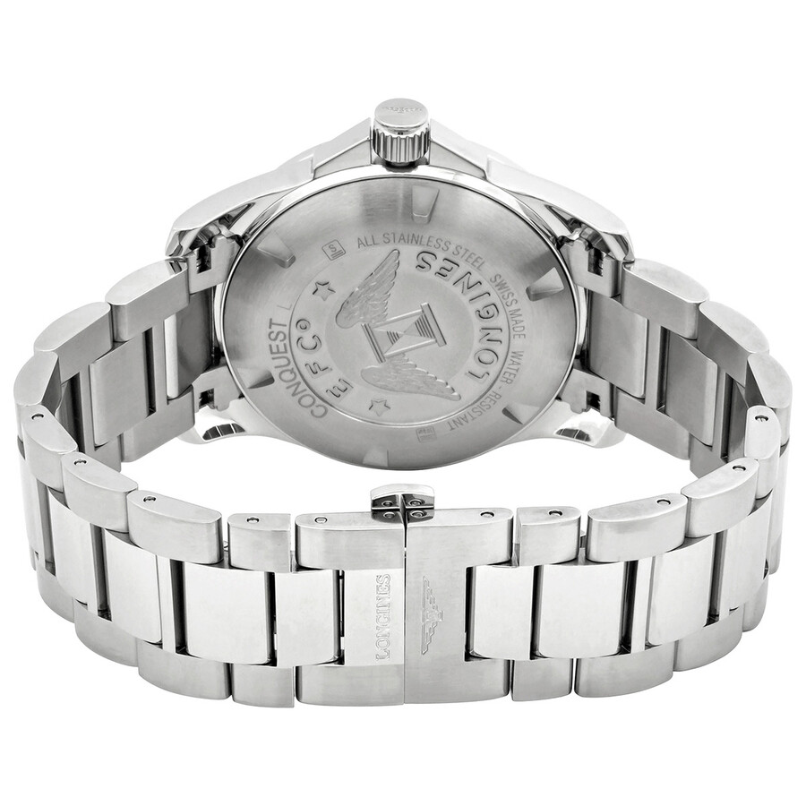 Longines Conquest Quartz Black Dial Men's Watch L3.759.4.58.6 ...