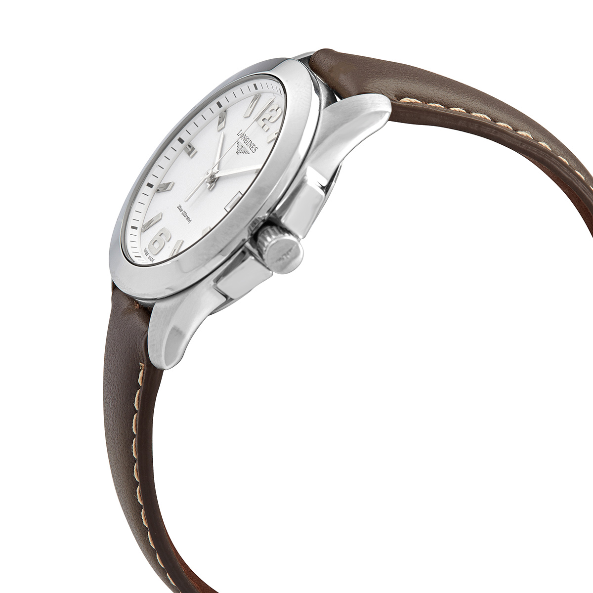 Longines Conquest Quartz White Dial Ladies Watch L3.377.4.16.5 ...
