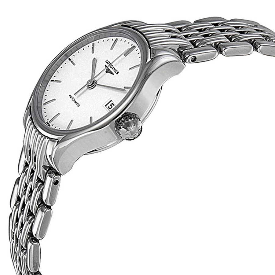 Longines Lyre Automatic White Dial Stainless Steel Ladies Watch L4.260 ...