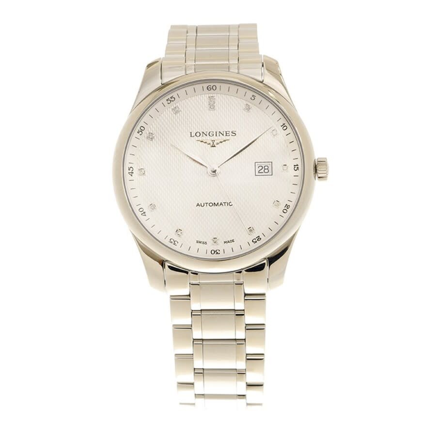 Longines Master Automatic Diamond Silver Dial Unisex Watch L2.893.4.77 ...