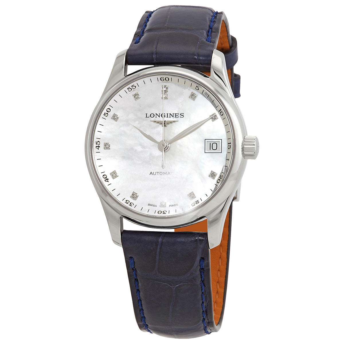 Longines Master Automatic Diamond White Dial Ladies Watch L2.357.4.87.0 ...