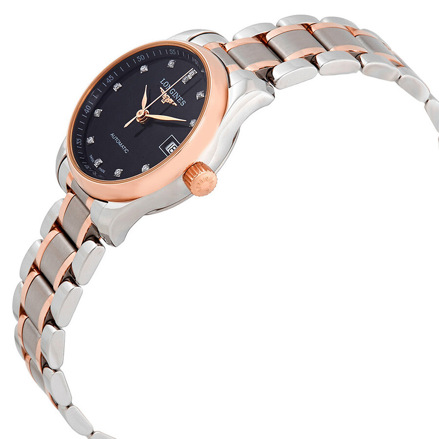 Longines Master Automatic Black Dial Ladies Watch L21285597 ...