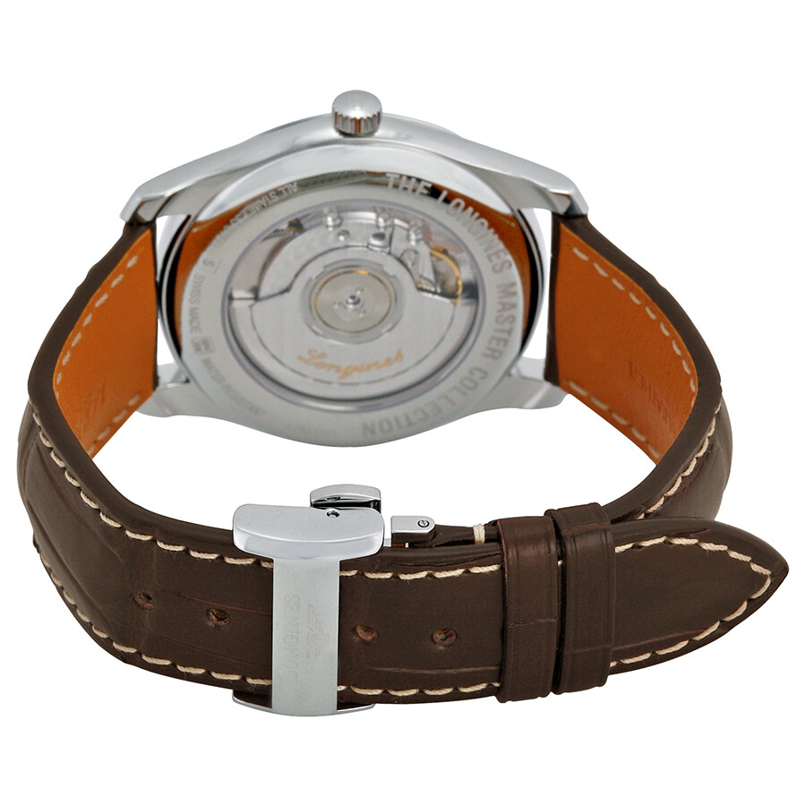 Longines Master Automatic Silver Dial Brown Leather Watch L27934783 ...