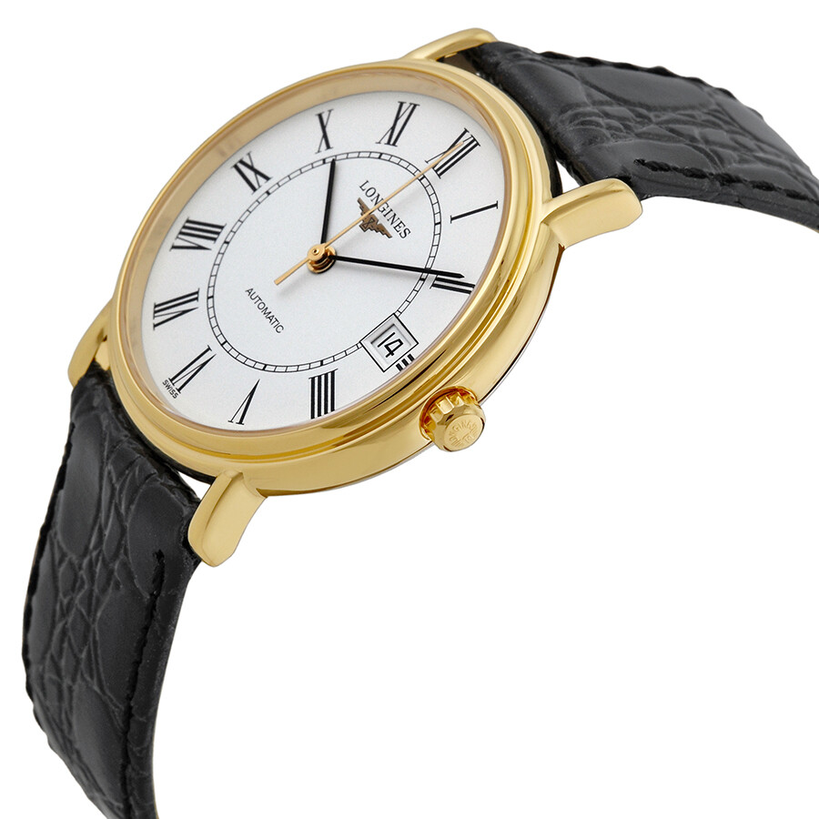 Longines Presence Automatic Black Leather Men's Watch L4.821.2.11.2 ...