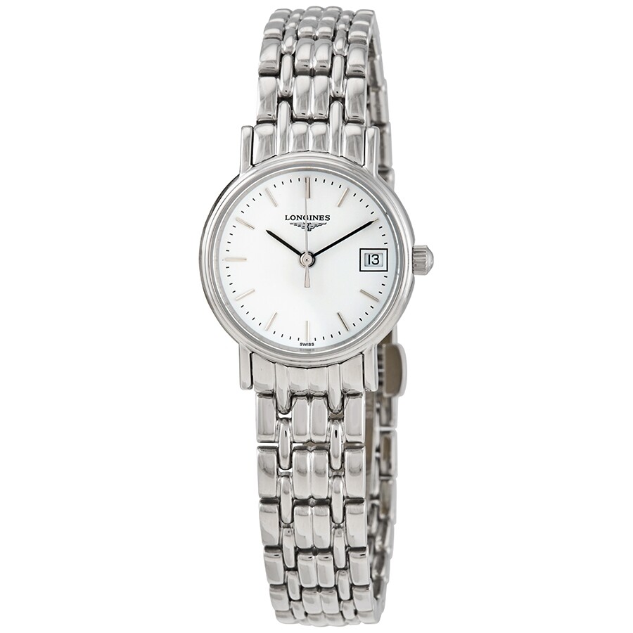 Longines Presence Quartz Ladies Watch L4.319.4.12.6 703200194455 ...