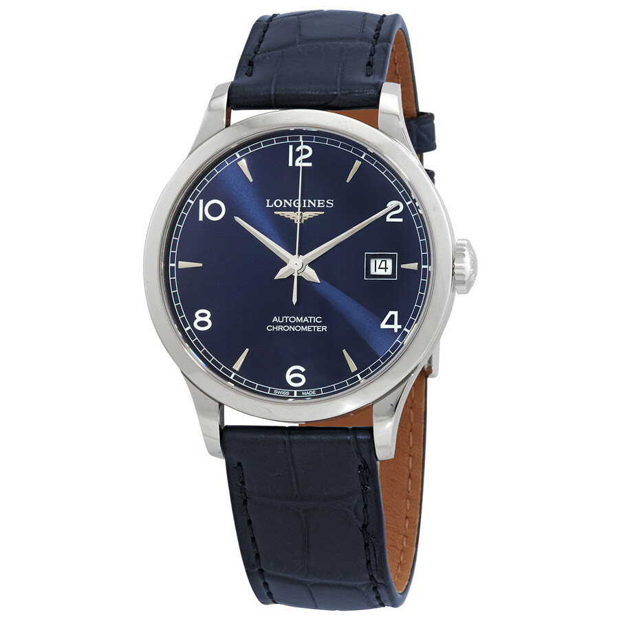 Longines Record Automatic Chronometer Blue Dial Men's Watch L2.820.4.96 ...