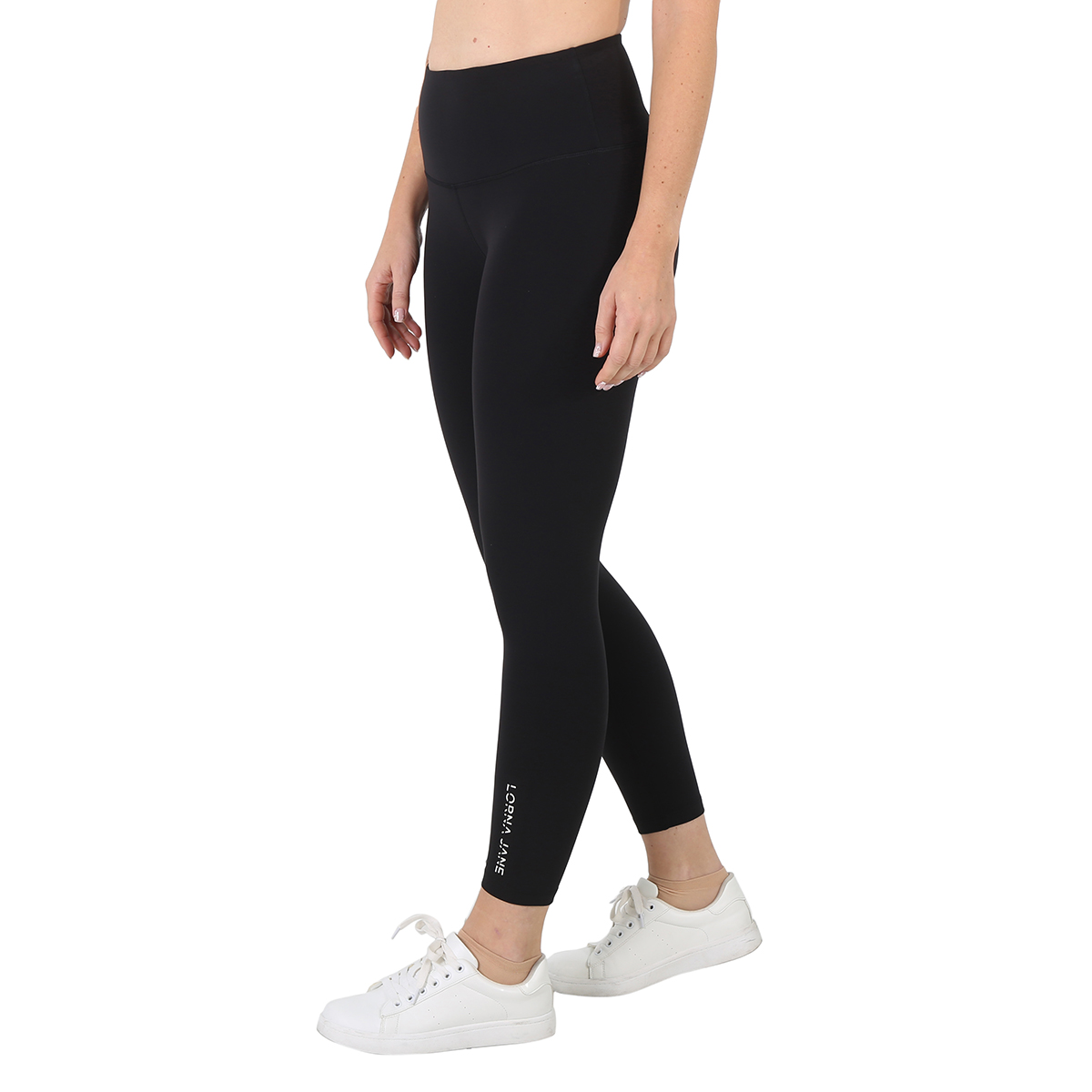 Lorna Jane Ladies Black Lotus Ankle Biter Leggings, Size Small LB0235 ...