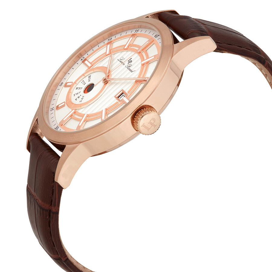 Lucien Piccard Epson Silver Dial Men's Watch 40063-RG-02S-BRW ...