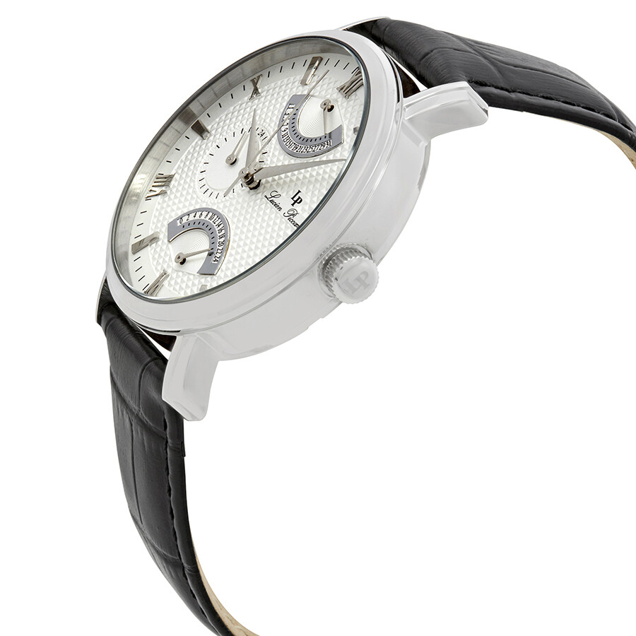 Lucien Piccard Verona GMT Retrograde White Dial Men's Watch 10340-02S ...