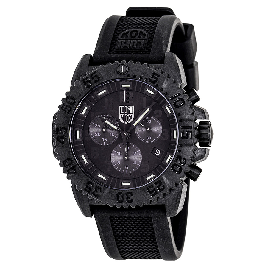 Luminox Navy Seal Colormark Blackout Chronograph Quartz Black Dial Men ...