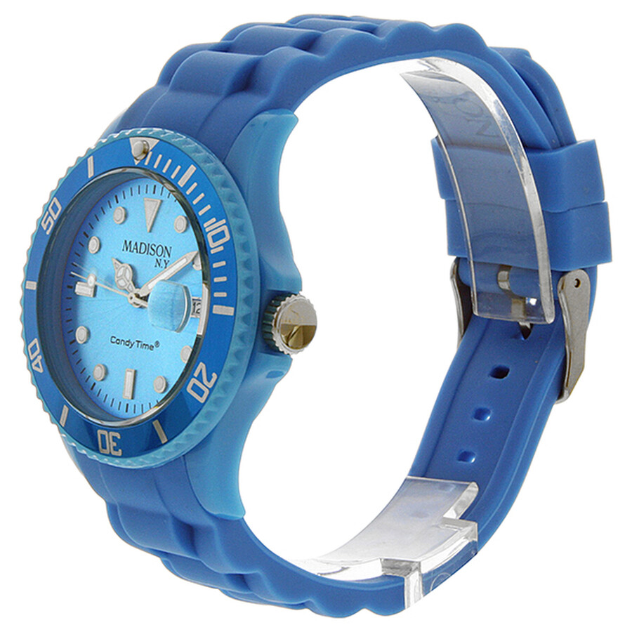 Madison Candy Time Blue Polycarbonate Unisex Watch U4167-06-1 U4167-06/ ...