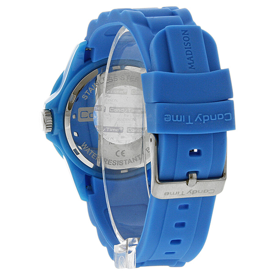 Madison Candy Time Blue Polycarbonate Unisex Watch U4167-06-1 U4167-06/ ...