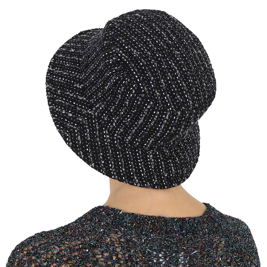 Maison Michel Ladies Black Boucle Jason Bucket Hat, Size Medium ...