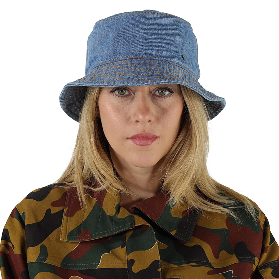 Maison Michel Ladies Denim Blue Jason Bucket Hat, Size Medium ...