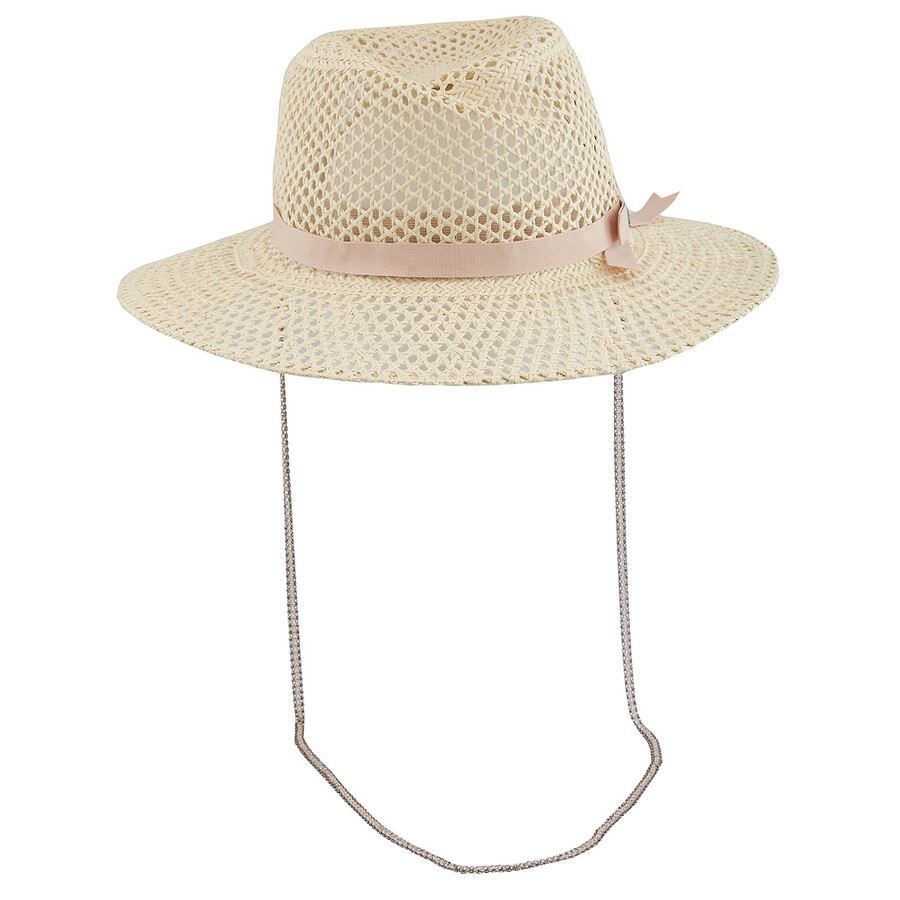 Maison Michel Ladies Natural Virginie Cotton Hat, Size Large 1001181001 ...