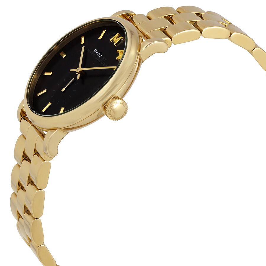 Marc By Marc Jacobs Baker Black Dial Ladies Watch MBM3355 796483137813 ...
