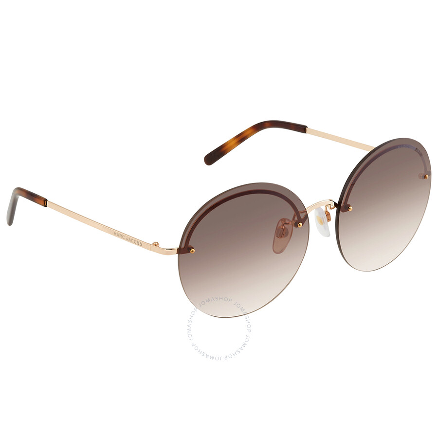 Marc Jacobs Brown Gradient Round Ladies Sunglasses MARC 406/G/S 0086/HA ...