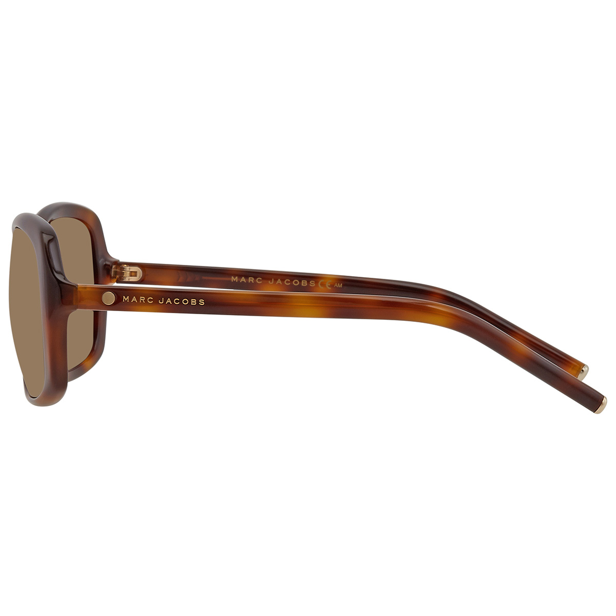 Marc Jacobs Dark Brown Silver Rectangular Ladies Sunglasses MARC 67/S ...