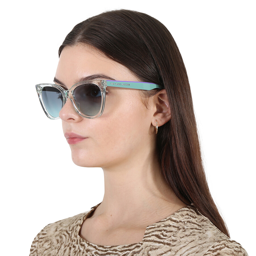 Marc Jacobs Green Gradient Butterfly Ladies Sunglasses MARC 500/S 01ED ...