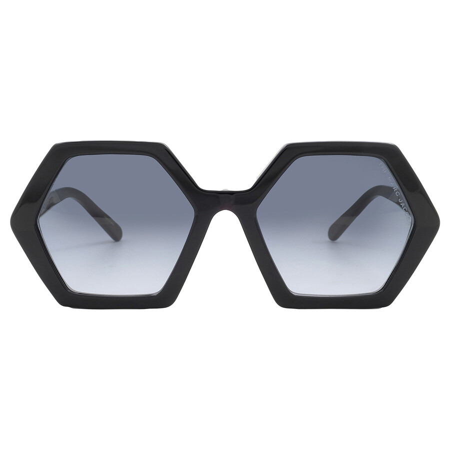 Marc Jacobs Grey Gradient Hexagonal Ladies Sunglasses MARC 521/S 0807/9O 53 716736357751 ...