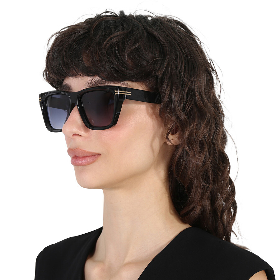 Marc Jacobs Grey Gradient Square Ladies Sunglasses MJ 1002/S 0807/9O 55 ...