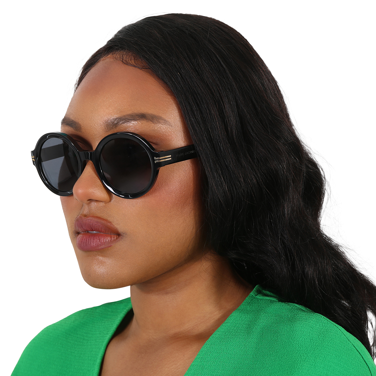 Marc Jacobs Grey Round Ladies Sunglasses MJ 1036/S 0RHL/IR51 ...