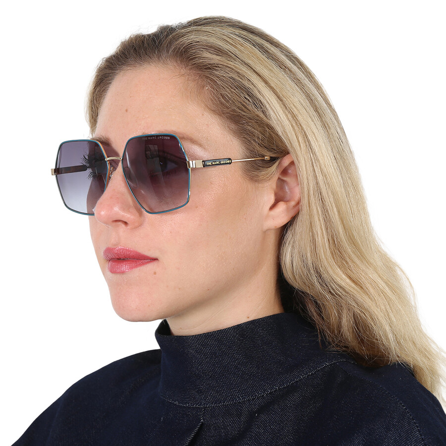 Marc Jacobs Grey Shaded Blue Butterfly Ladies Sunglasses MARC 575/S ...