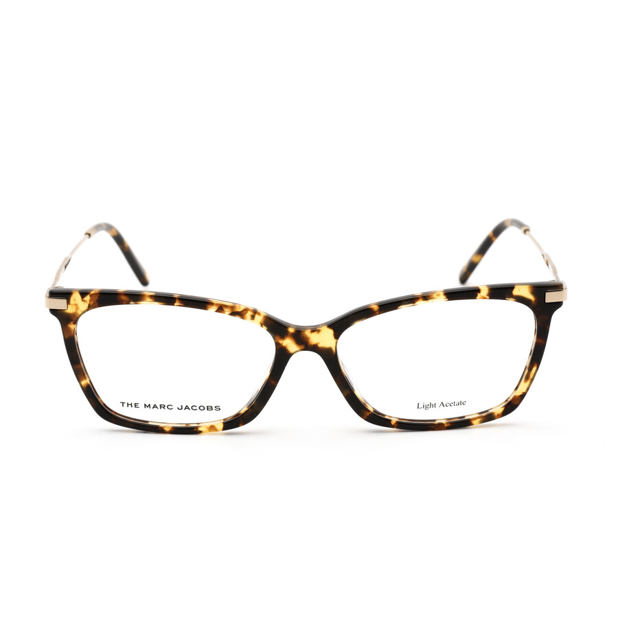 Marc Jacobs Ladies Tortoise Rectangular Eyeglass Frames MARC50802IK0053 ...