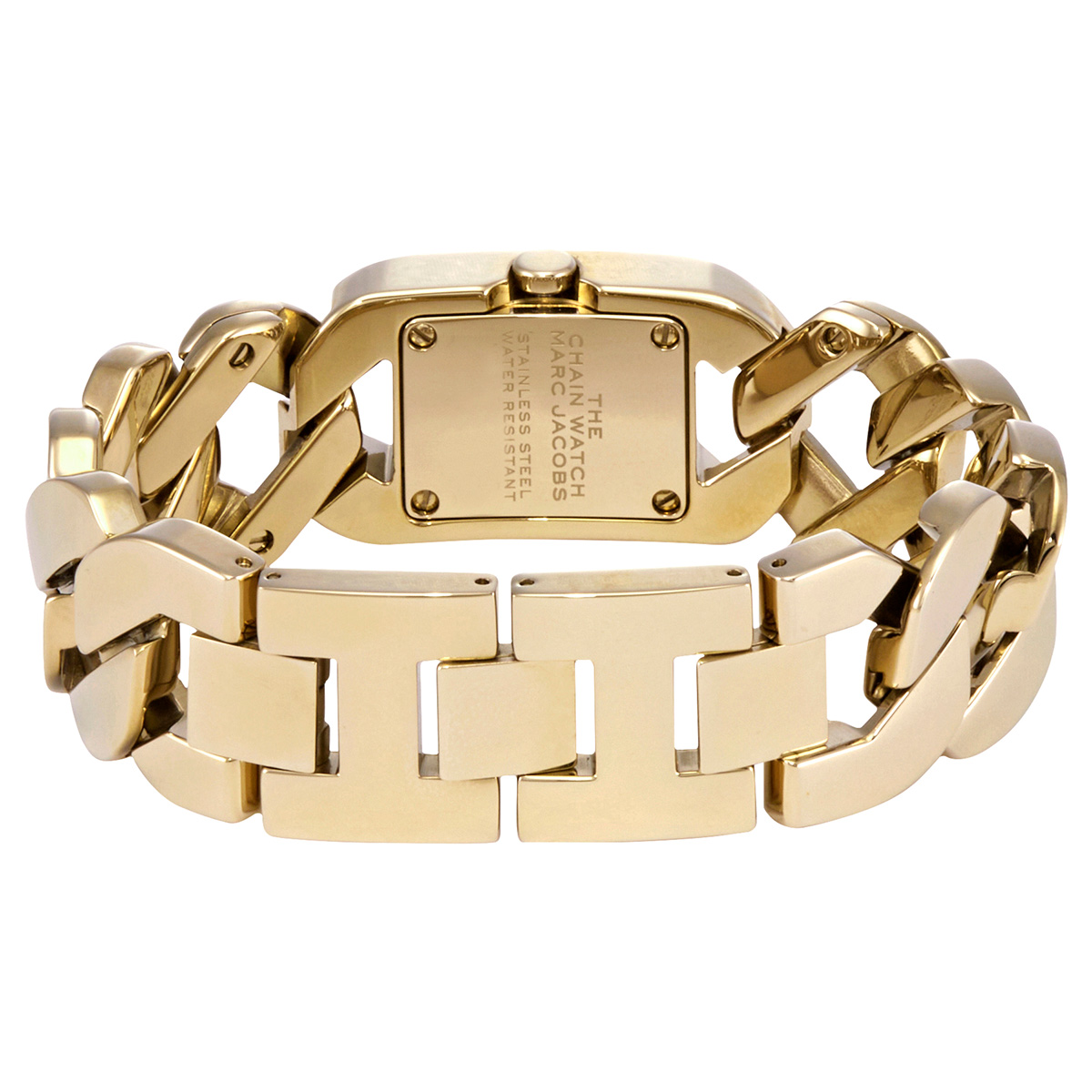 Marc Jacobs The Chain Quartz Pink Dial Ladies Watch MJ0120179310 ...