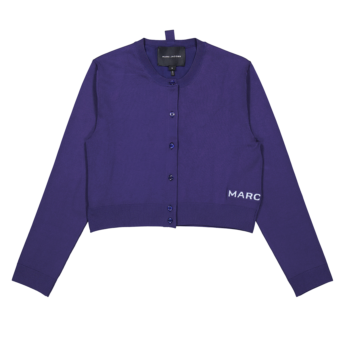 Marc Jacobs The Cropped Cardigan in Blue Navy, Size X-Small N623C02RE21 ...