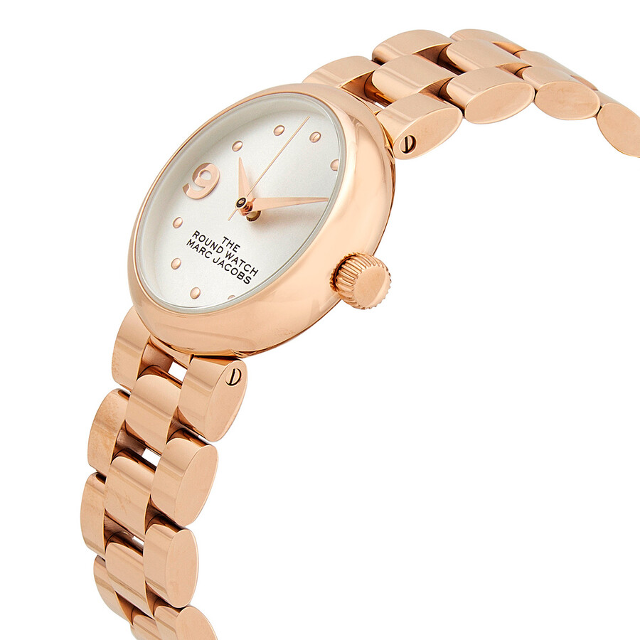 Marc Jacobs The Round Quartz White Dial Ladies Watch MJ0120198990 ...