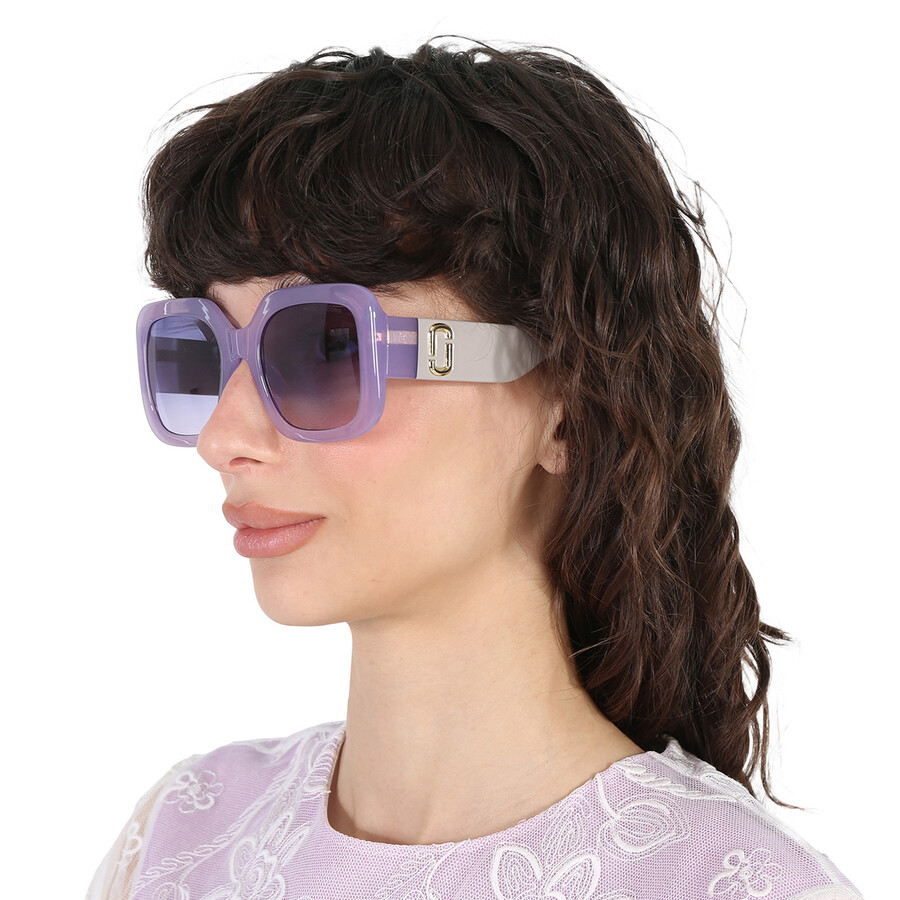 Marc Jacobs Violet Shaded Square Ladies Sunglasses MARC 647/S 0B1P/DG ...