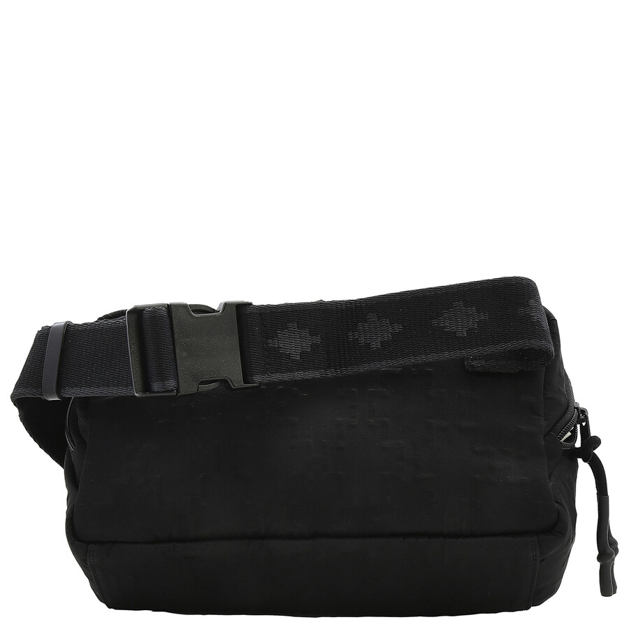 Marcelo Burlon Black Black All Over Cross Tape Belt Bag ...