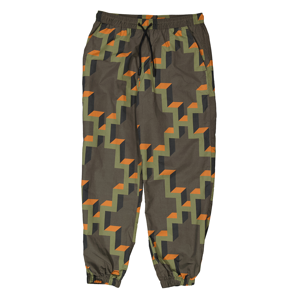 Marcelo Burlon Men's Army Orange Cross Geometric-Print Joggers, Size ...