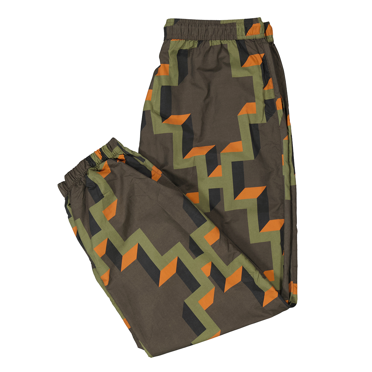 Marcelo Burlon Men's Army Orange Cross Geometric-Print Joggers, Size ...