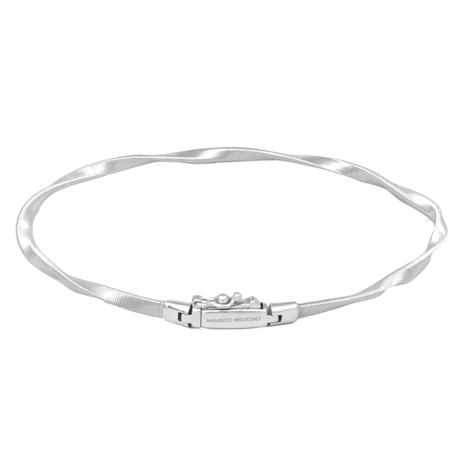 Marco Bicego Marrakech Collection 18K White Gold Twisted Stackable Bangle BG337 W - Jewelry ...