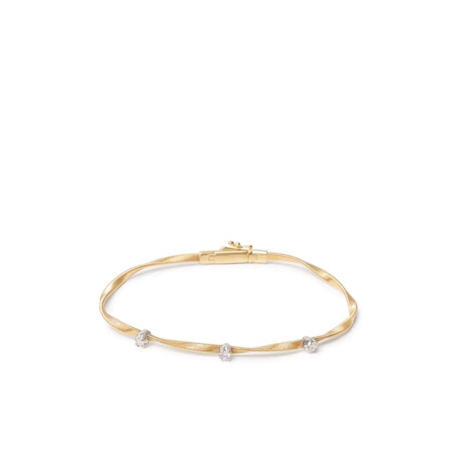 Marco Bicego Marrakech Collection 18k Yellow Gold and Diamond Stackable Bangle - BG337 B YW M5 ...