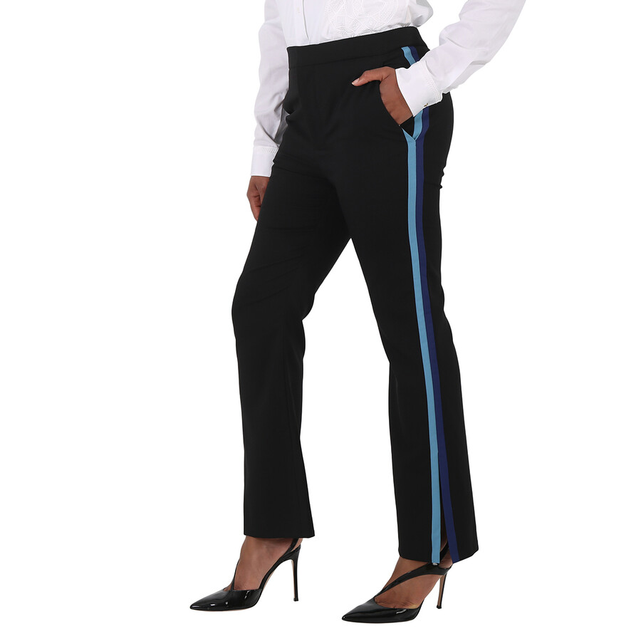 Marni Ladies Contrasting Trim Straight-leg Trousers, Brand Size 42 (US ...