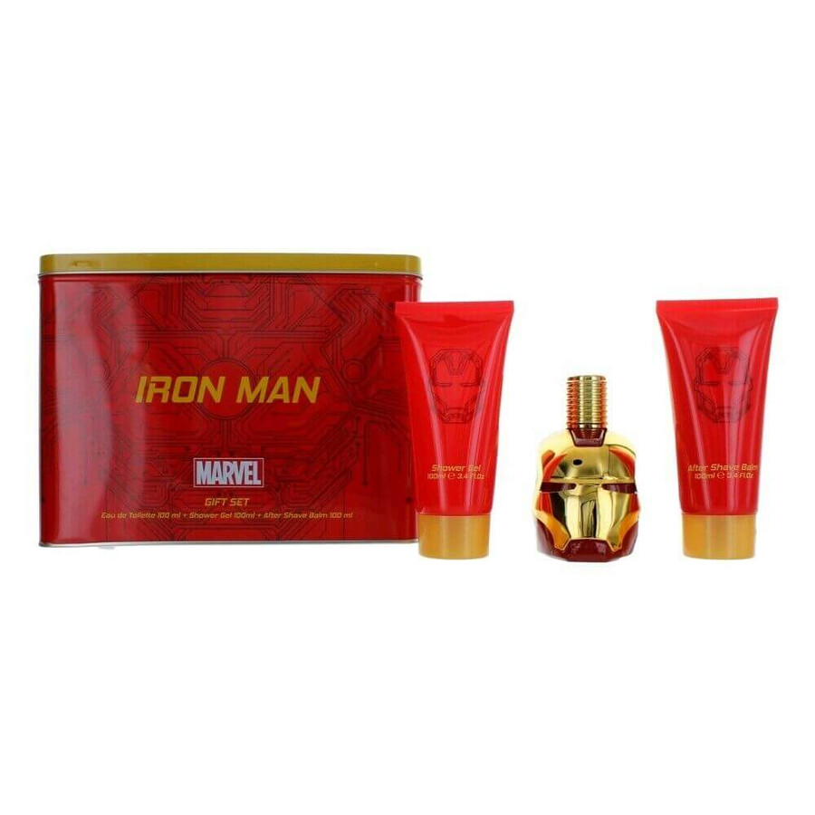 Marvel Men's Iron Man 3.4 oz Gift Set Fragrances 810876037518 ...