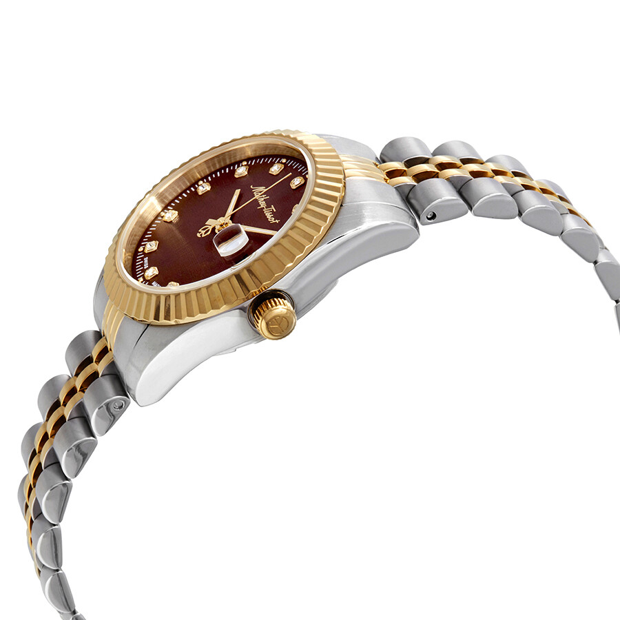 Mathey-Tissot Rolly III Crystal Brown Dial Ladies Watch D810BM ...