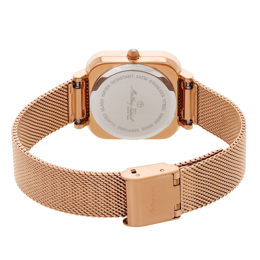 Mathey-Tissot Gemina Quartz Diamond Black Dial Ladies Watch D984SPN ...