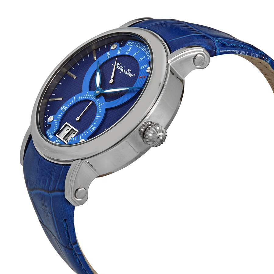 Mathey-Tissot Retrograde 1886 Quartz Blue Dial Men's Watch H7022ABU ...