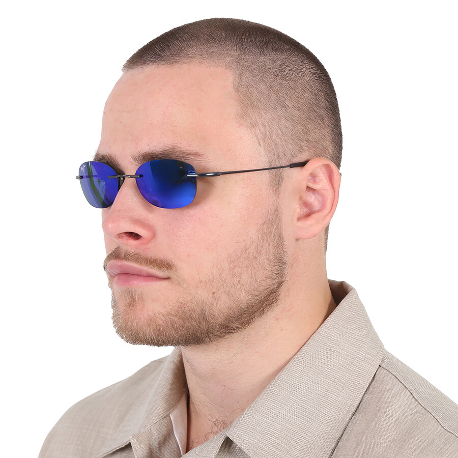 Maui Jim Aki Aki Blue Hawaii Oval Unisex Sunglasses B333-02D 50 603429065553 - Sunglasses, Aki ...